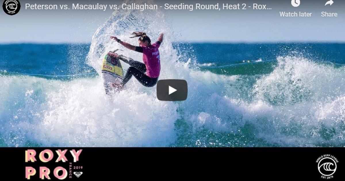 Lakey Peterson vs. Bronte Macaulay vs. Macy Callaghan | Seeding Round ...
